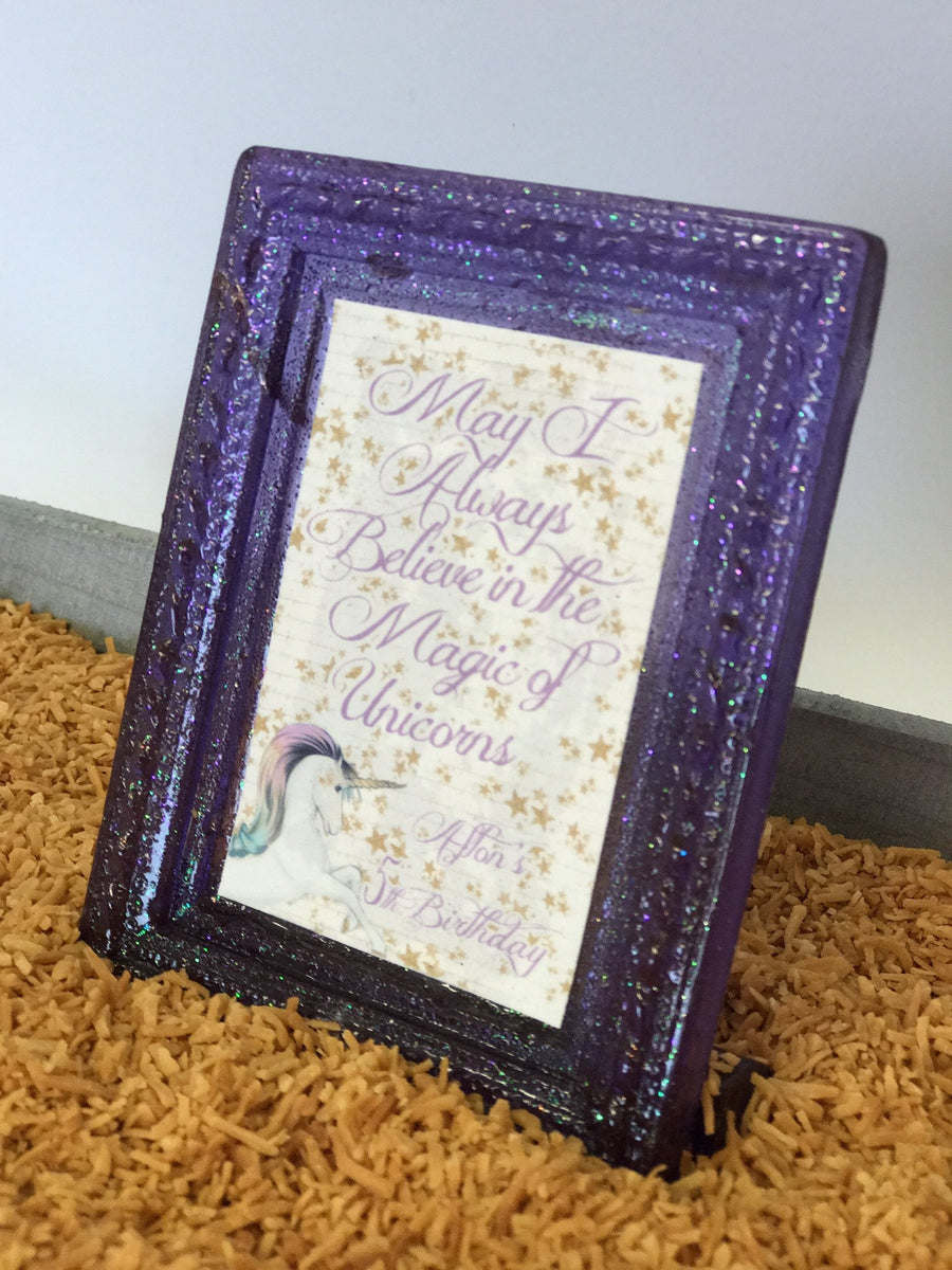 Edible Hard Candy Sugar Picture Frame Photo Cake Topper Gift – Sugar ...